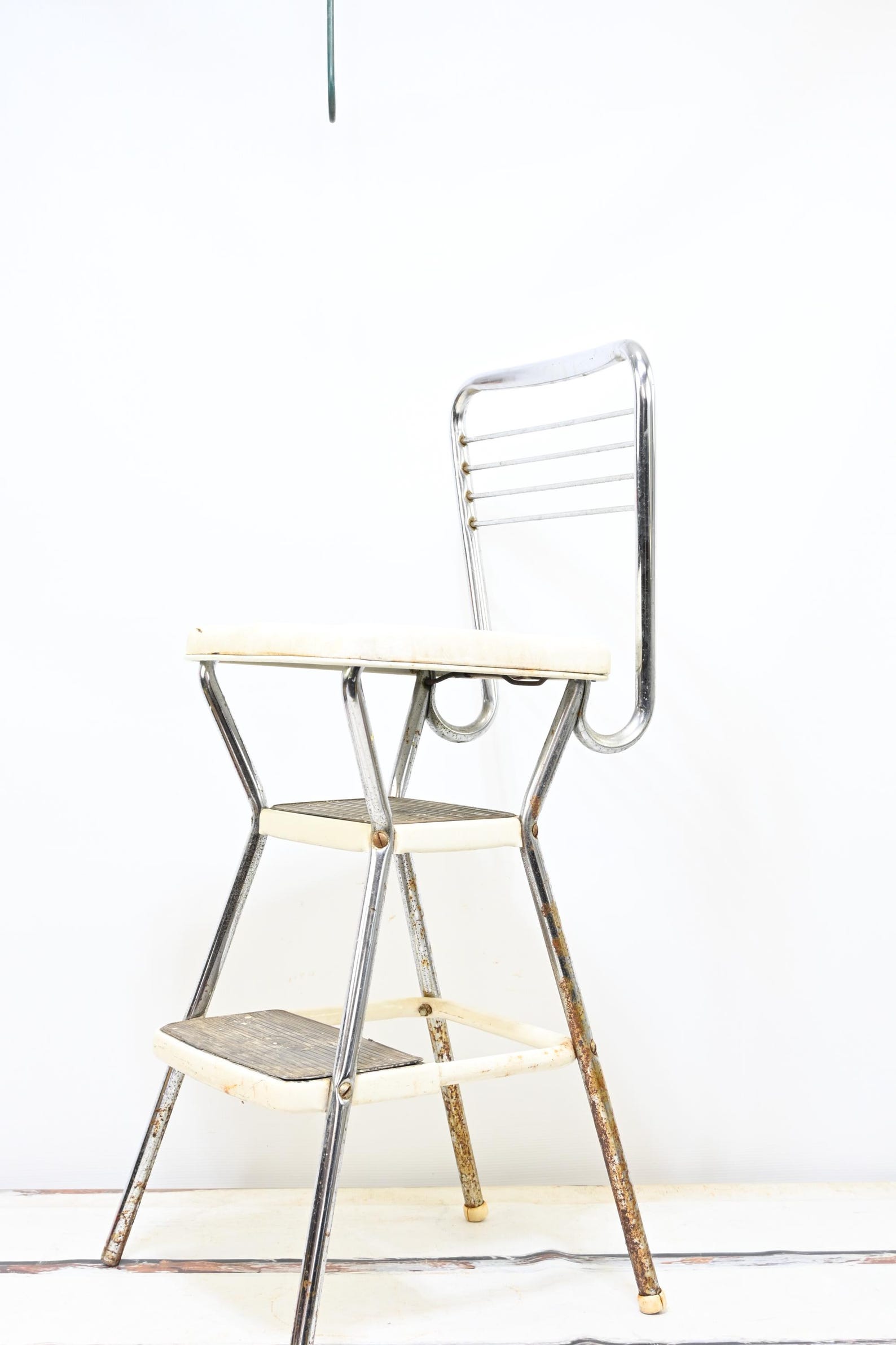 Vintage . Cosco Retro Kitchen Step Stool Flip up Seat Booster 1950s ...