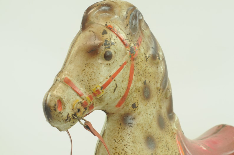 Vintage . MOBO Bronco Riding Horse Toy Vintage Metal Steering Horse ...