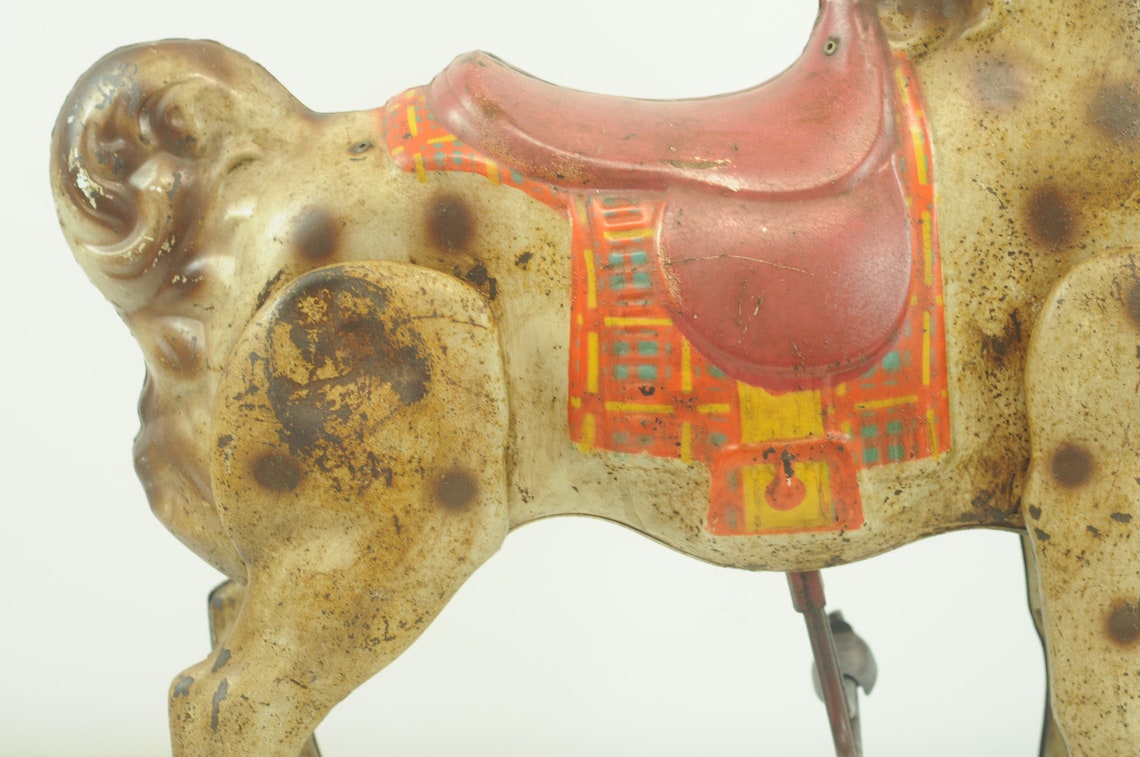 Vintage . MOBO Bronco Riding Horse Toy Vintage Metal Steering Horse ...