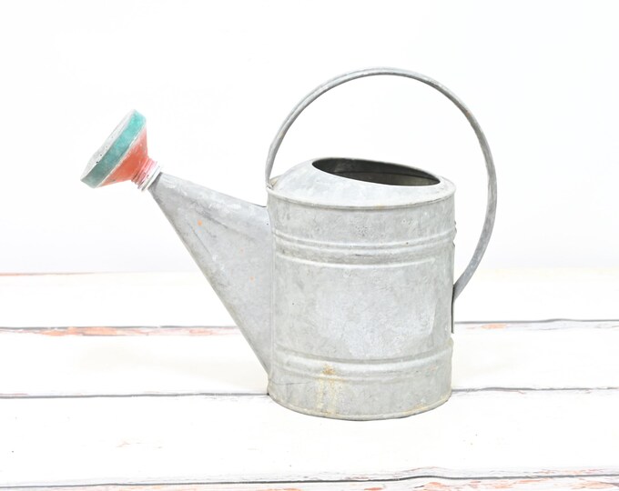 Vintage #8 Galvanized Metal Watering Can Service Station Radiator Fill ...