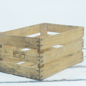 Vintage . Fruit Crate Large Wood Vintage Fruit Box Potato Crate Box 7 ...