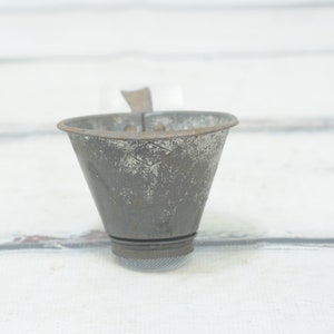 Antique Tin Kitchen Funnel Sifter Sieve Cream Separator Primitive ...