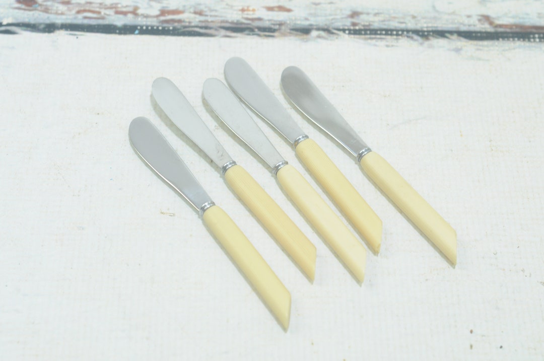 5 Vintage Cheese Spreaders, Cheese Knife, Knives Cheese Utensils Tools ...