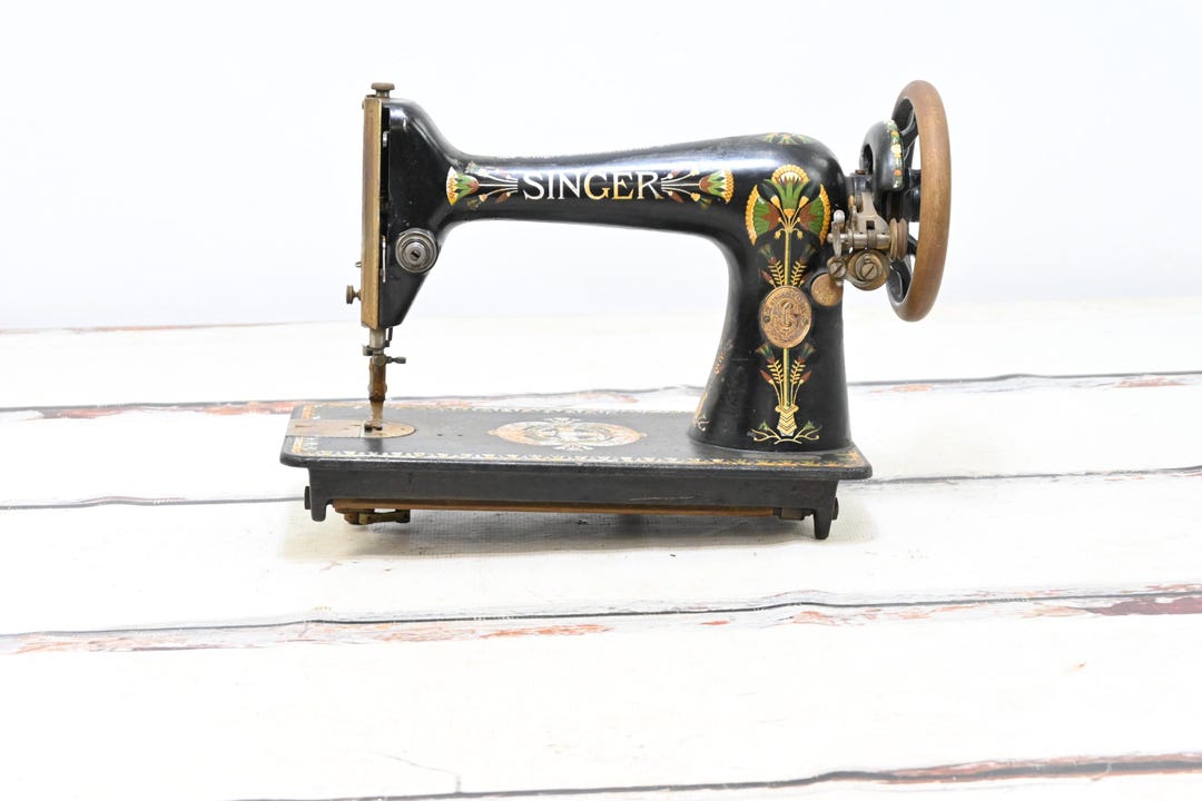 Antique 1905 Singer Lotus Sewing Machine Model 66 Salvaged Treadle ...