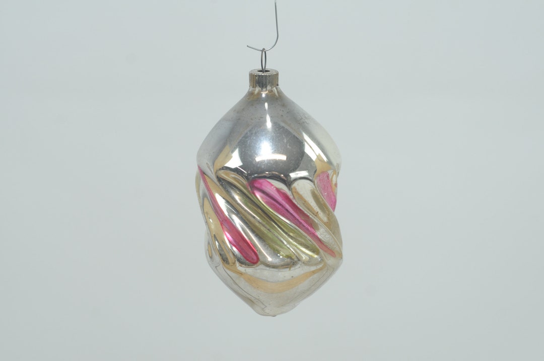 Vintage Large Shiny Brite US of A Christmas Ornament Glass - Etsy