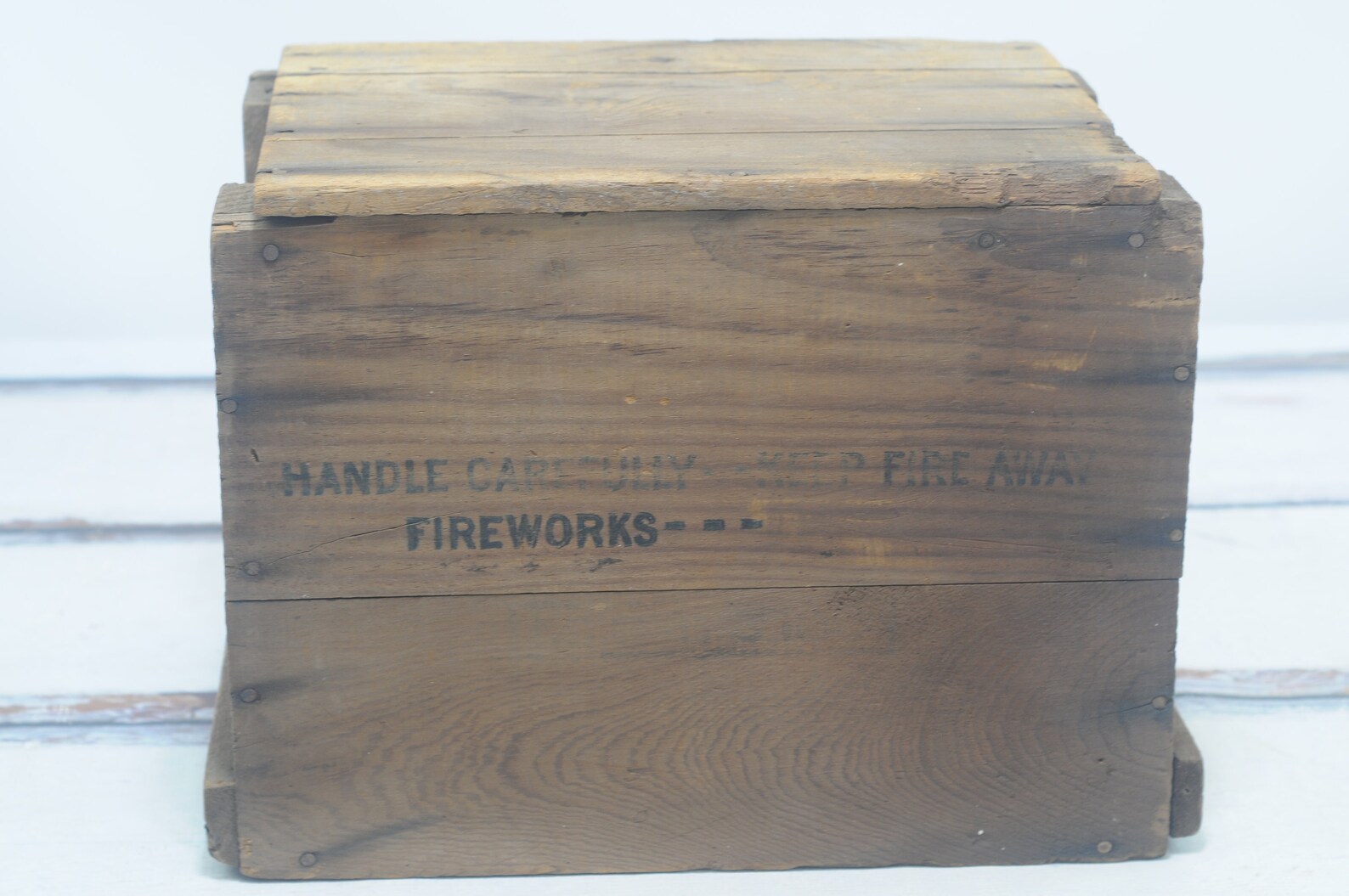 Rare . Antique Wood Crate Box Triumph Fusee Fireworks Wood - Etsy