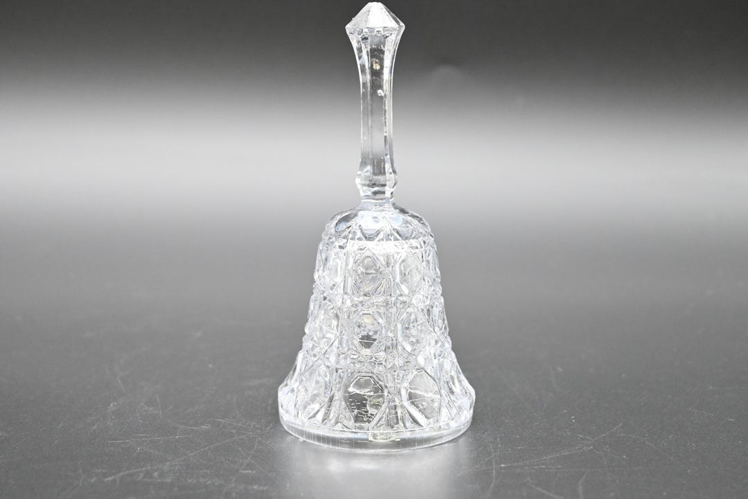 Vintage 24 Lead Crystal Bell Cut Glass Hand Held Bell Made in Taiwan - Etsy