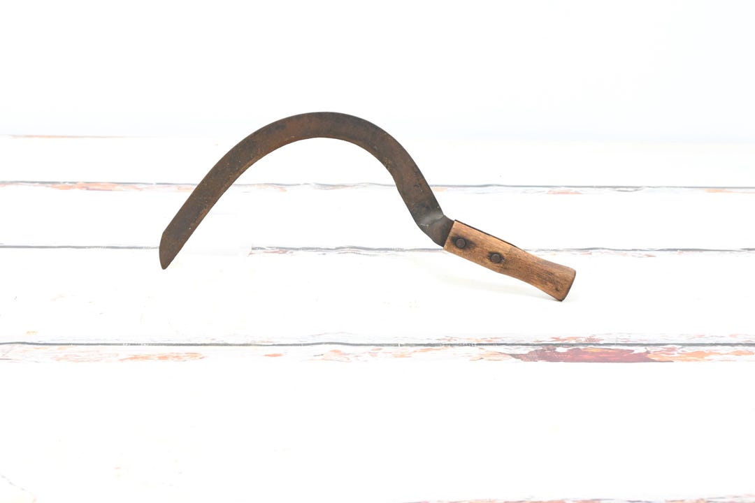 Vintage. Corn Stalk Cutter Sickle Scythe Hand Tool Primitive Farm ...