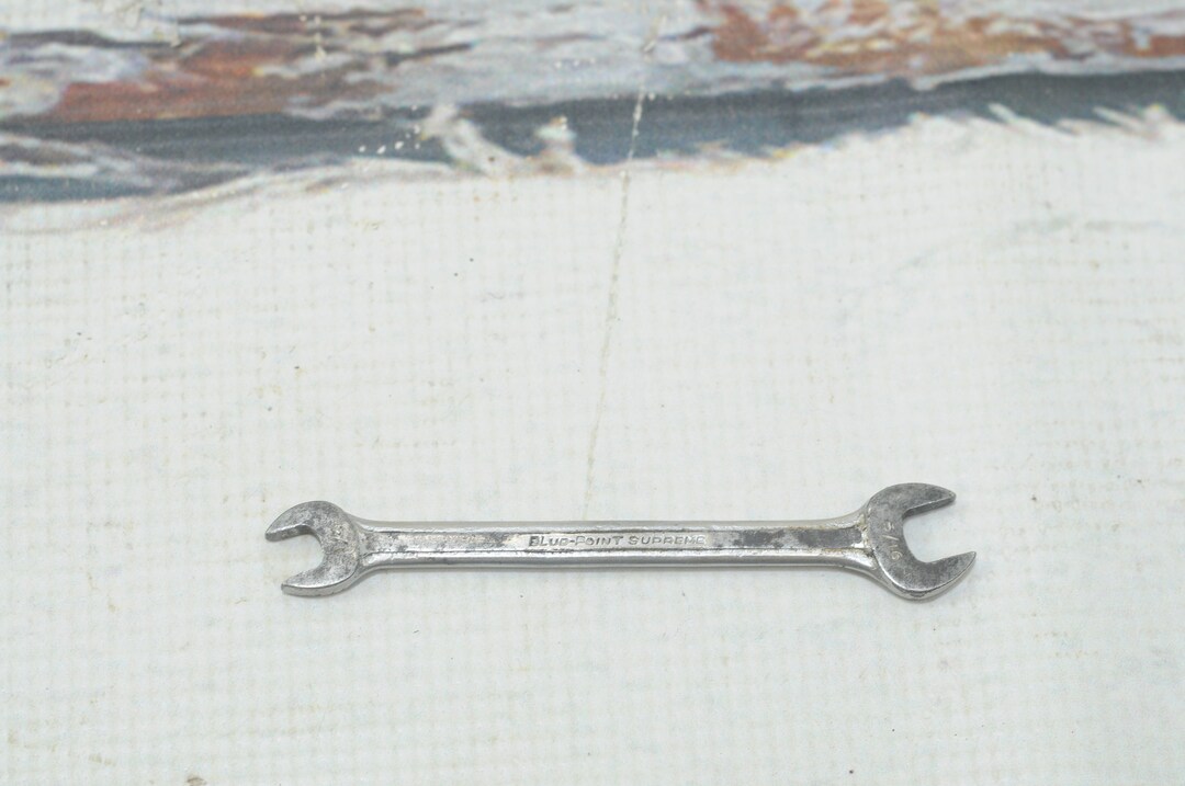 Vintage 1950’s Blue Point Supreme Open End Wrench, Model S810, 1/4” X 5 ...