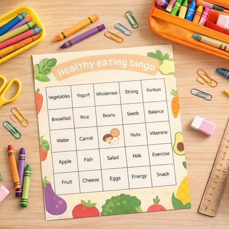 Nutrition Card Game - Etsy