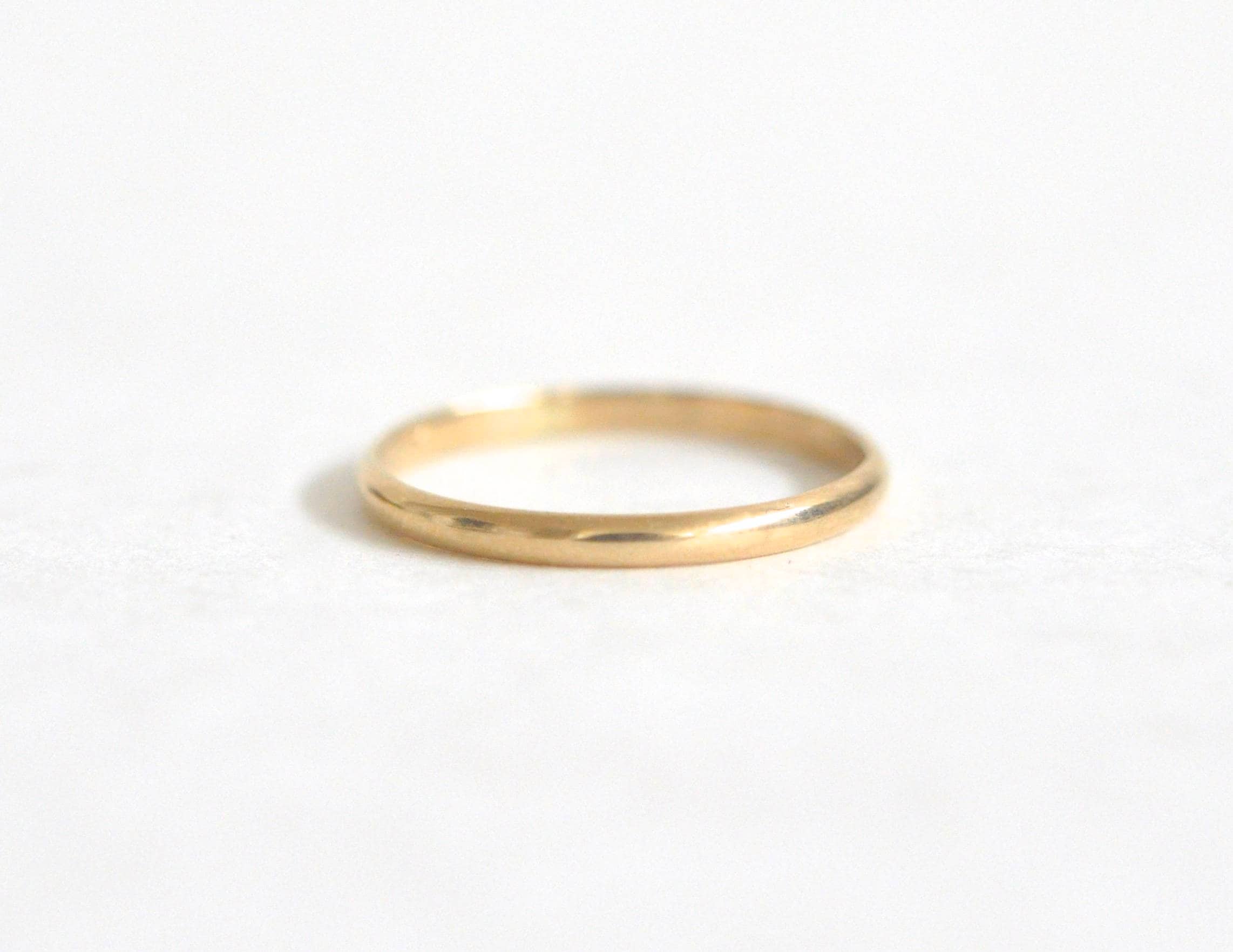 18k Gold Ring 18k Women's Wedding Band 18k Yellow Gold - Etsy