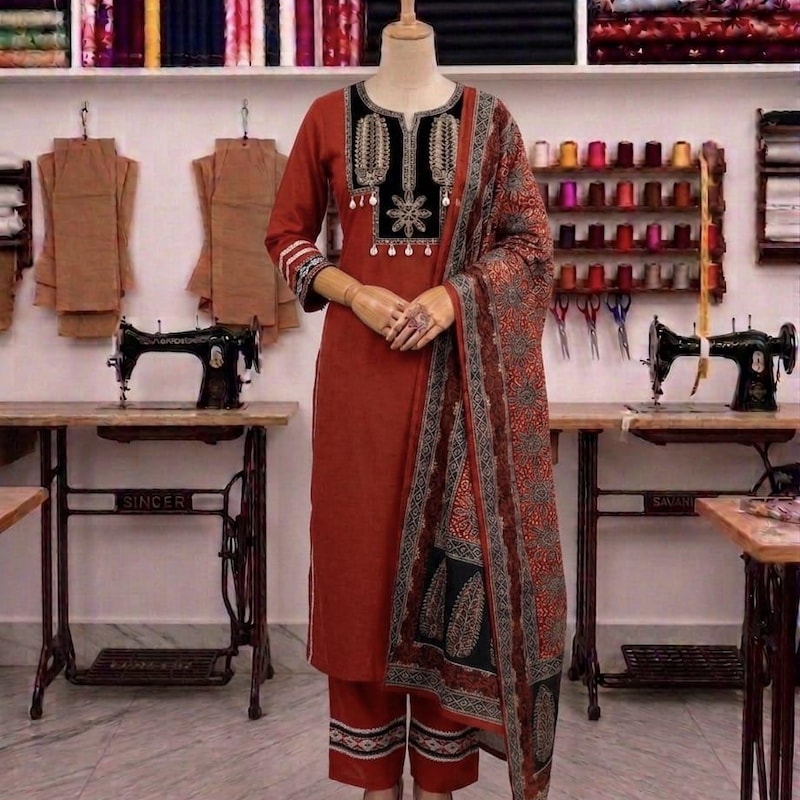 Burnt Orange Salwar - Etsy