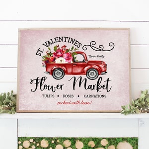 INSTANT DOWNLOAD Vintage Valentines Print Out Farmhouse Rustic - Etsy
