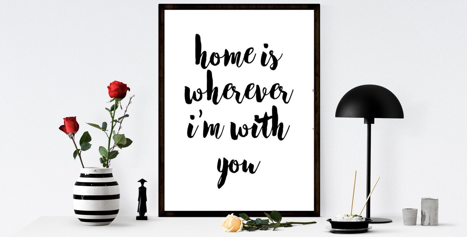 Home is Wherever I'm With You Lyric. Edward Sharpe and the - Etsy Israel
