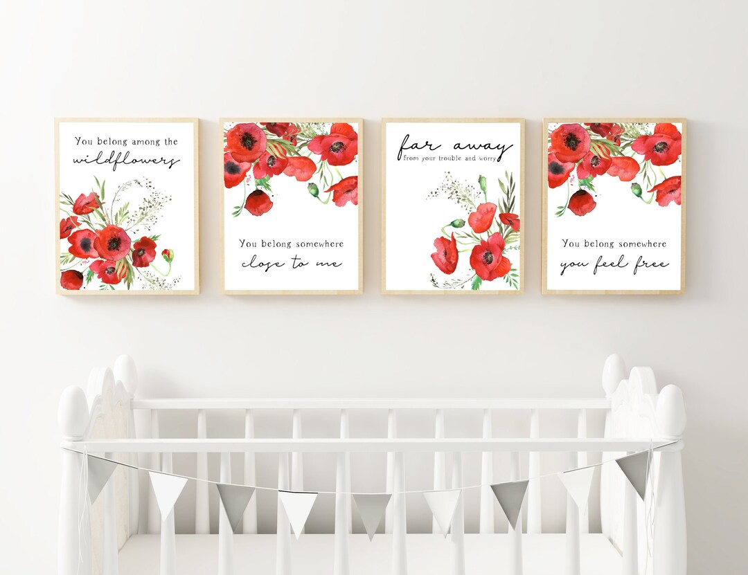 INSTANT DOWNLOAD Set of 4 Prints You Belong Among the - Etsy