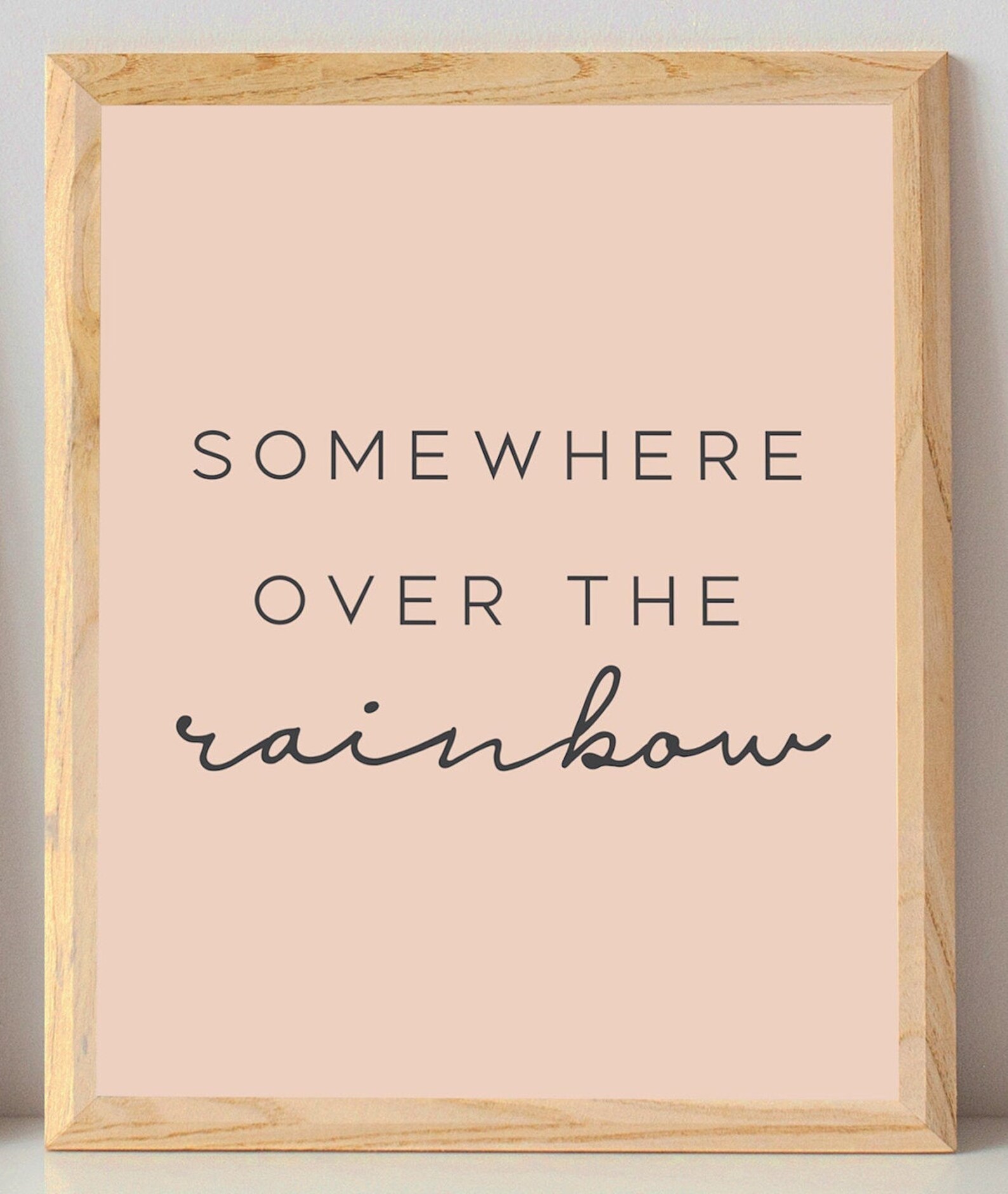 INSTANT DOWNLOAD Somewhere Over the Rainbow Printable, Nursery Prints ...