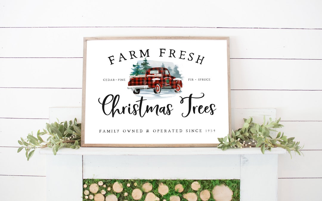 INSTANT DOWNLOAD Farm Fresh Christmas Trees - Christmas Printables ...