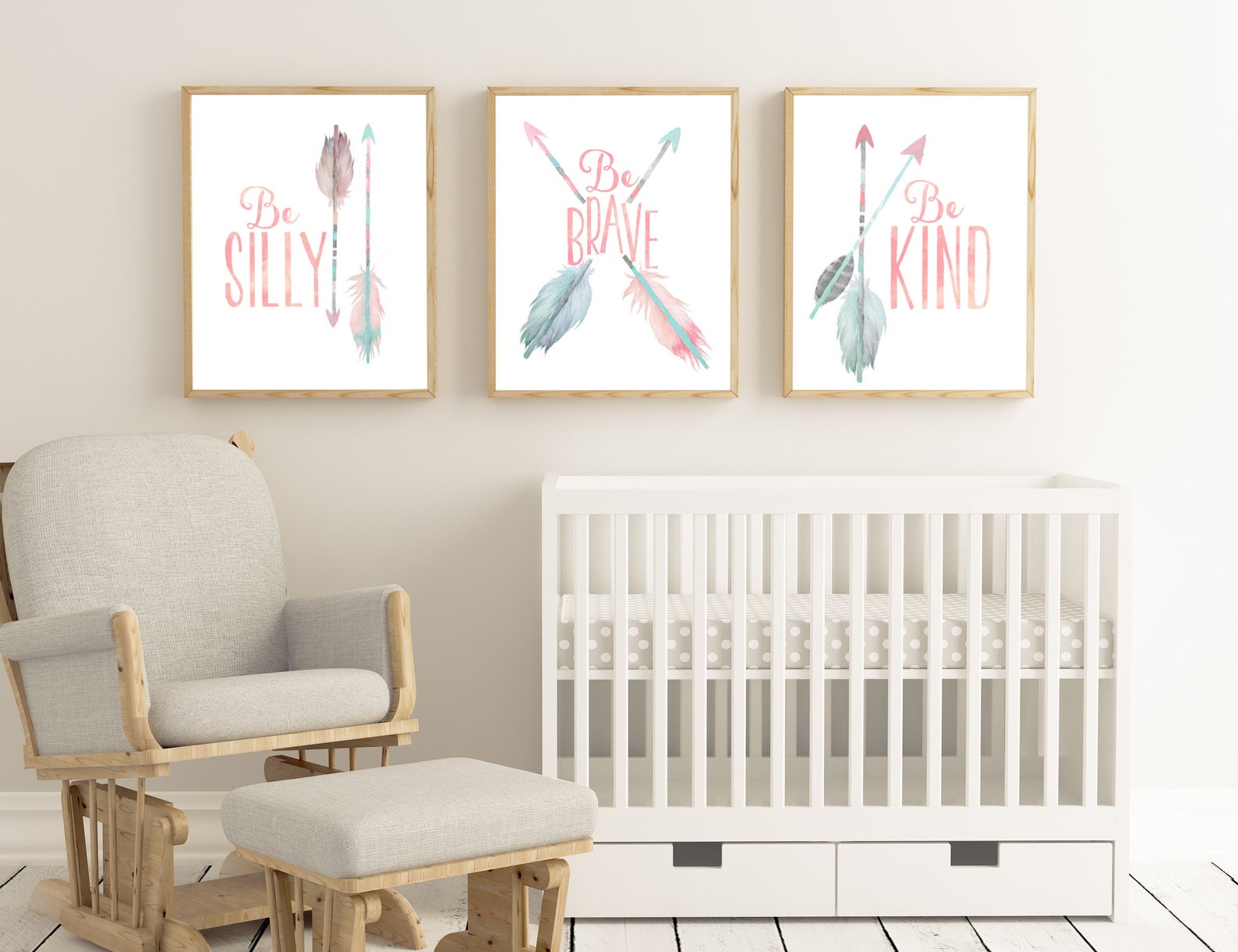 INSTANT DOWNLOAD Set of 3 girls room prints Nursery decor | Etsy