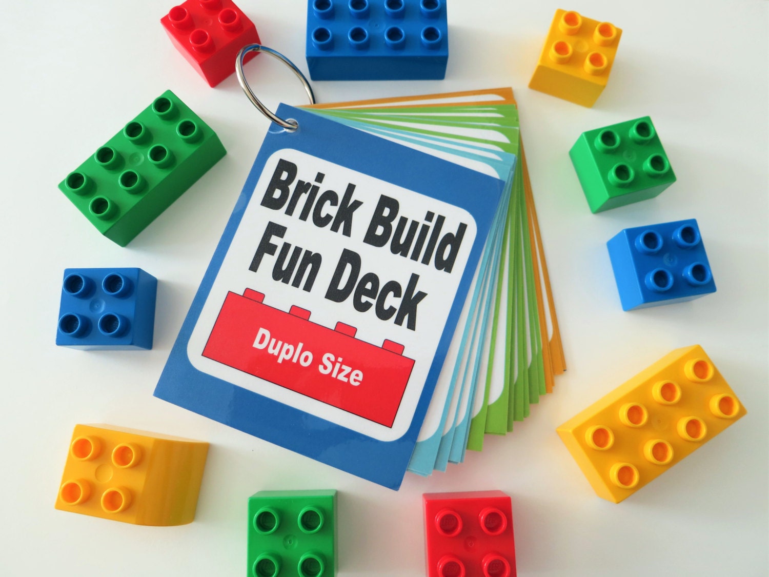 Brick Build Fun Deck DIGITAL DOWNLOAD Lego Duplo size | Etsy