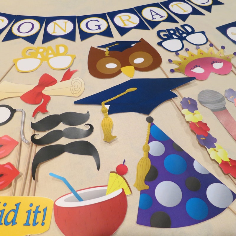 Graduation Photo Booth Props - Etsy