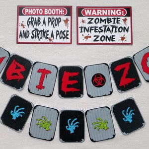 Zombie Apocalypse Photo Booth Props - INSTANT DOWNLOAD - Etsy