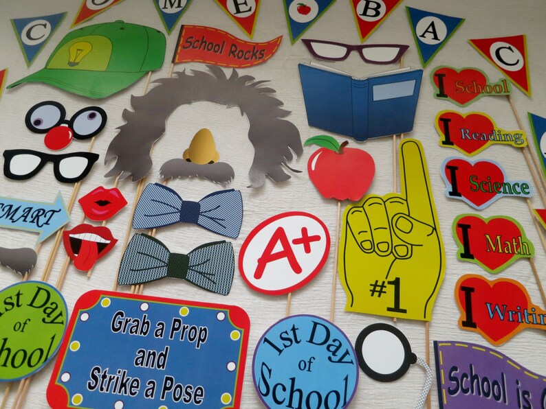 PDF Back to School/1st Day of School Photo Booth Props | Etsy