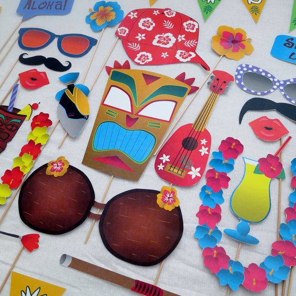 Hawaiian Photo Props - Etsy