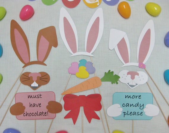 PDF Easter Photo Booth Props/decorations/craft Printable | Etsy