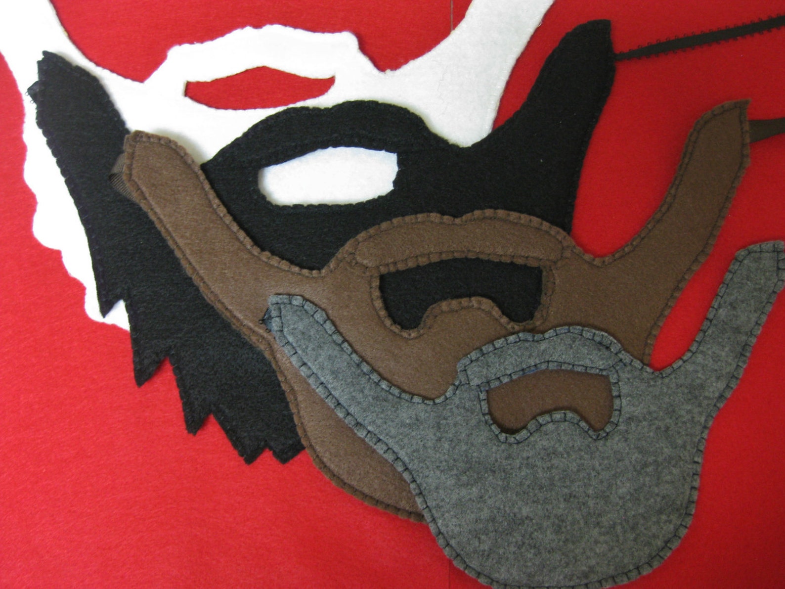 CHILD Felt Beard Patterns 3 Pattern Types Included INSTANT - Etsy