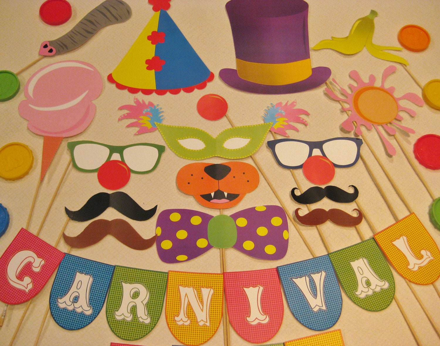 Cardboard Carnival Props