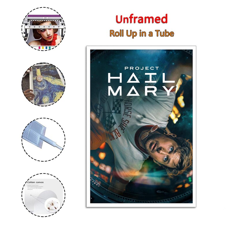 Project Hail Mary Ryan Gosling Astronaut Spaceship Window Painting on ...