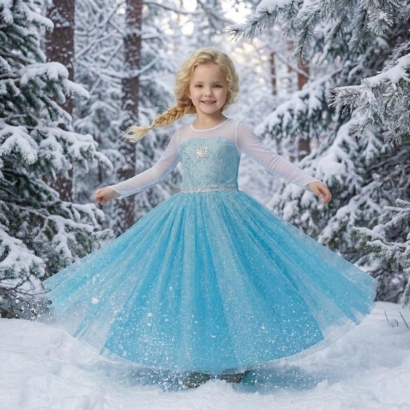 Elsa Frozen Dress - Etsy UK