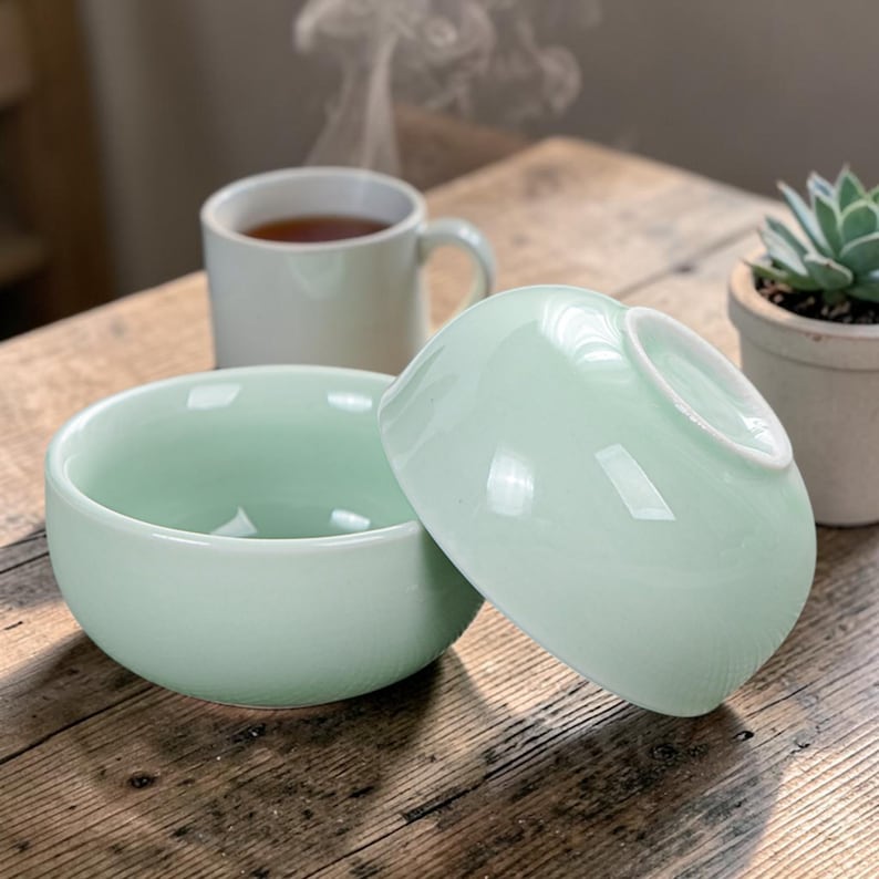 Celadon Ceramic Tea Set: 3D Koi Fish Teapot and Cups for Gongfu ...