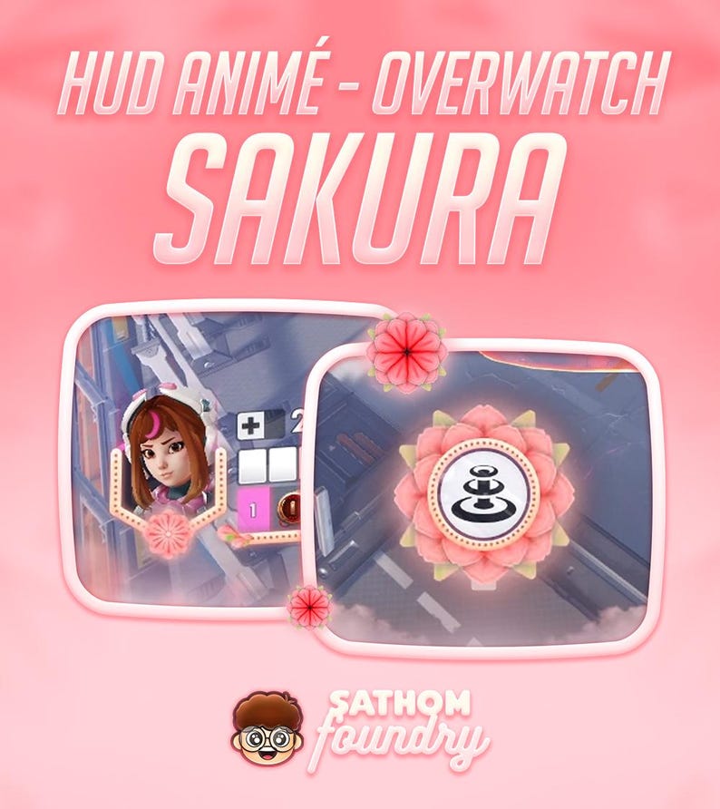 Overwatch Sakura Animated Overlay | French Twitch Stream HUD for OBS ...