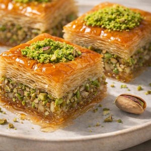 Pistazien-Kunafa-Rezept, authentisches orientalisches Dessert ...
