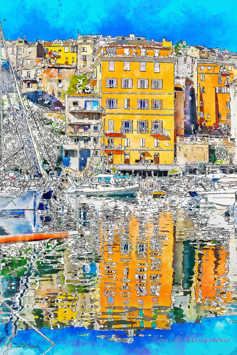 Watercolor Derived From High-resolution Photography and Created Through ...