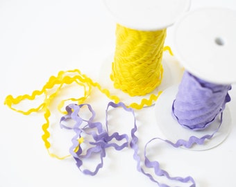 Rick Rack in 19 COLORS 1 Inch Polyester Sewing Trim by the Yard Wavy ...