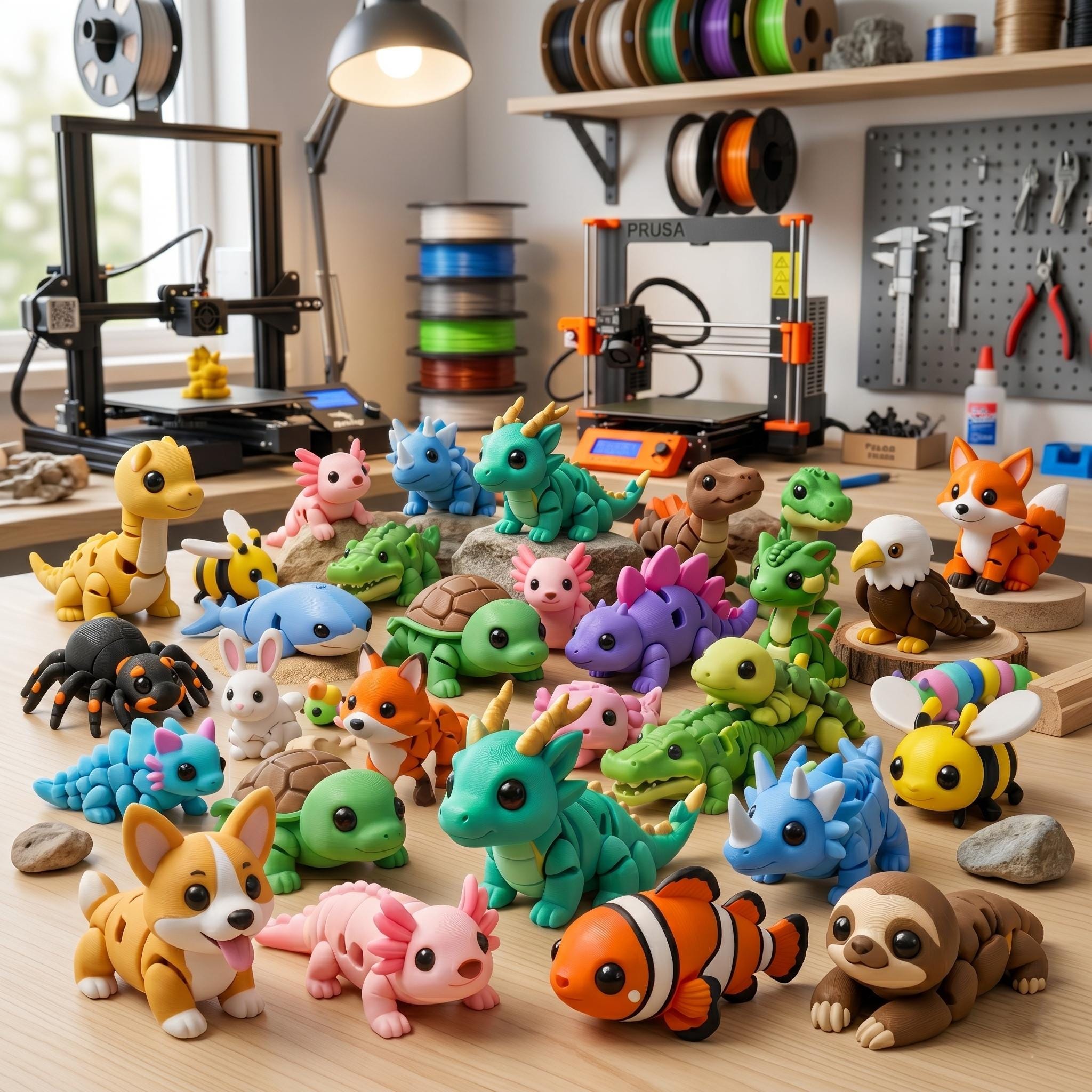 2500+ Flexi Animal STL Files Bundle – Articulated 3D Print Animals ...