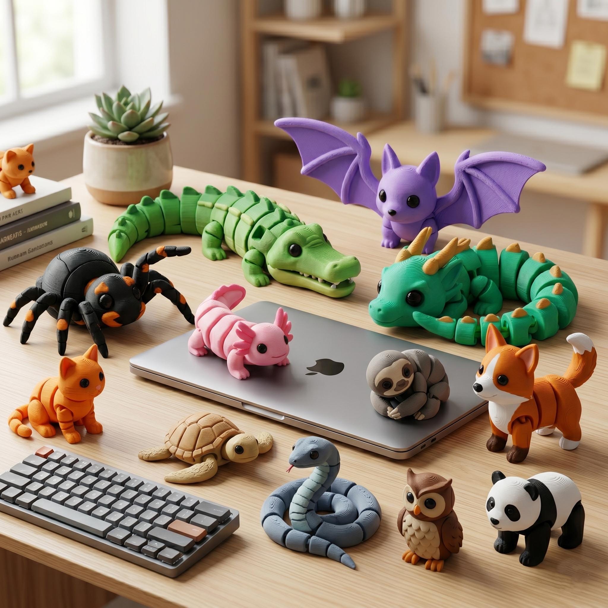 2500+ Flexi Animal STL Files Bundle – Articulated 3D Print Animals ...