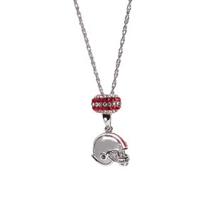 Ohio State Necklace | OSU Buckeyes Football Helmet Necklace With ...