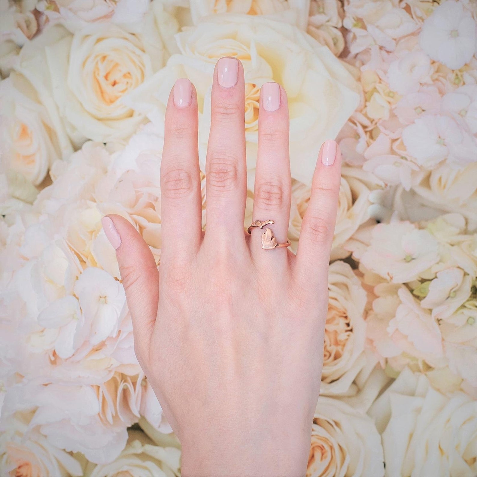 Michigan Ring Michigan Jewelry Adjustable State of - Etsy