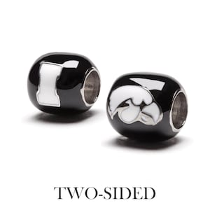 University of Iowa Necklace | UI Hawkeyes - 5 UI and 10 Crystal Charms ...