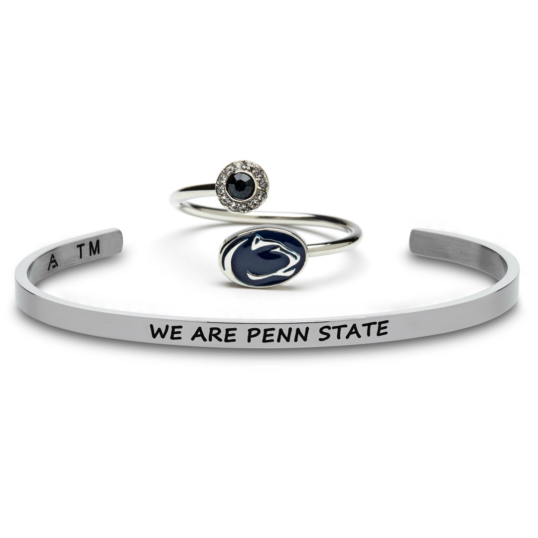 Gift Set-love Penn State Ring and We Are Penn State Bracelet Bangle ...