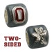 OSU Buckeye Grey Block O and White and Scarlet Crystal Bead Charm - Etsy