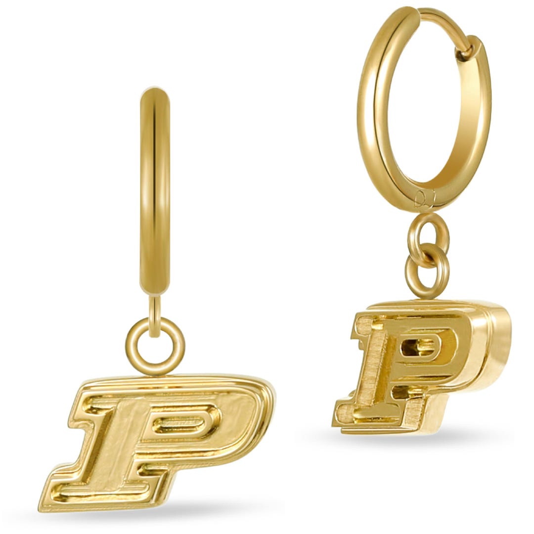 Stone Armory Officially Licensed Purdue Boilermakers Earrings - 18K ...