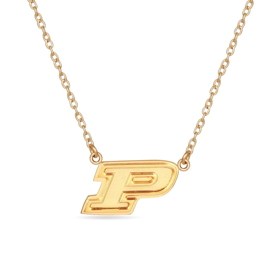 Stone Armory Officially Licensed Necklace Purdue Boilermakers- 18K Gold ...