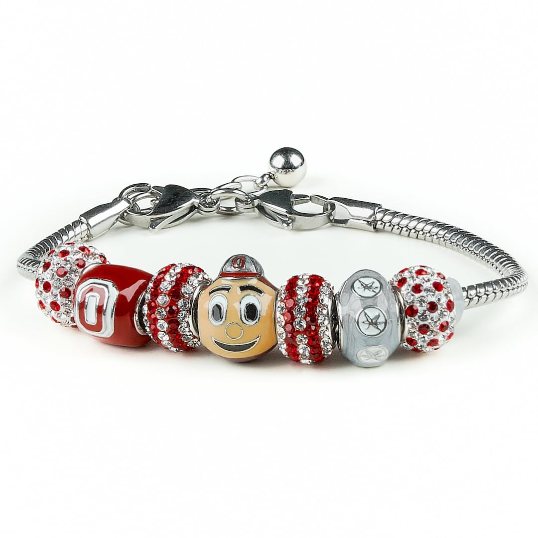 Ohio State Bracelet | Ohio State Brutus Buckeye Charm Bracelet ...