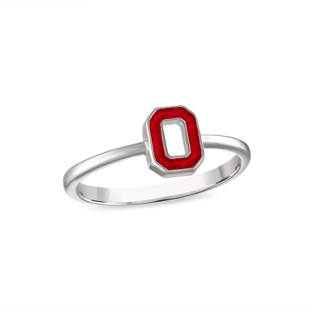 Ohio State Ring Block O - Sterling Silver | Buckeyes Jewelry | Buckeyes ...