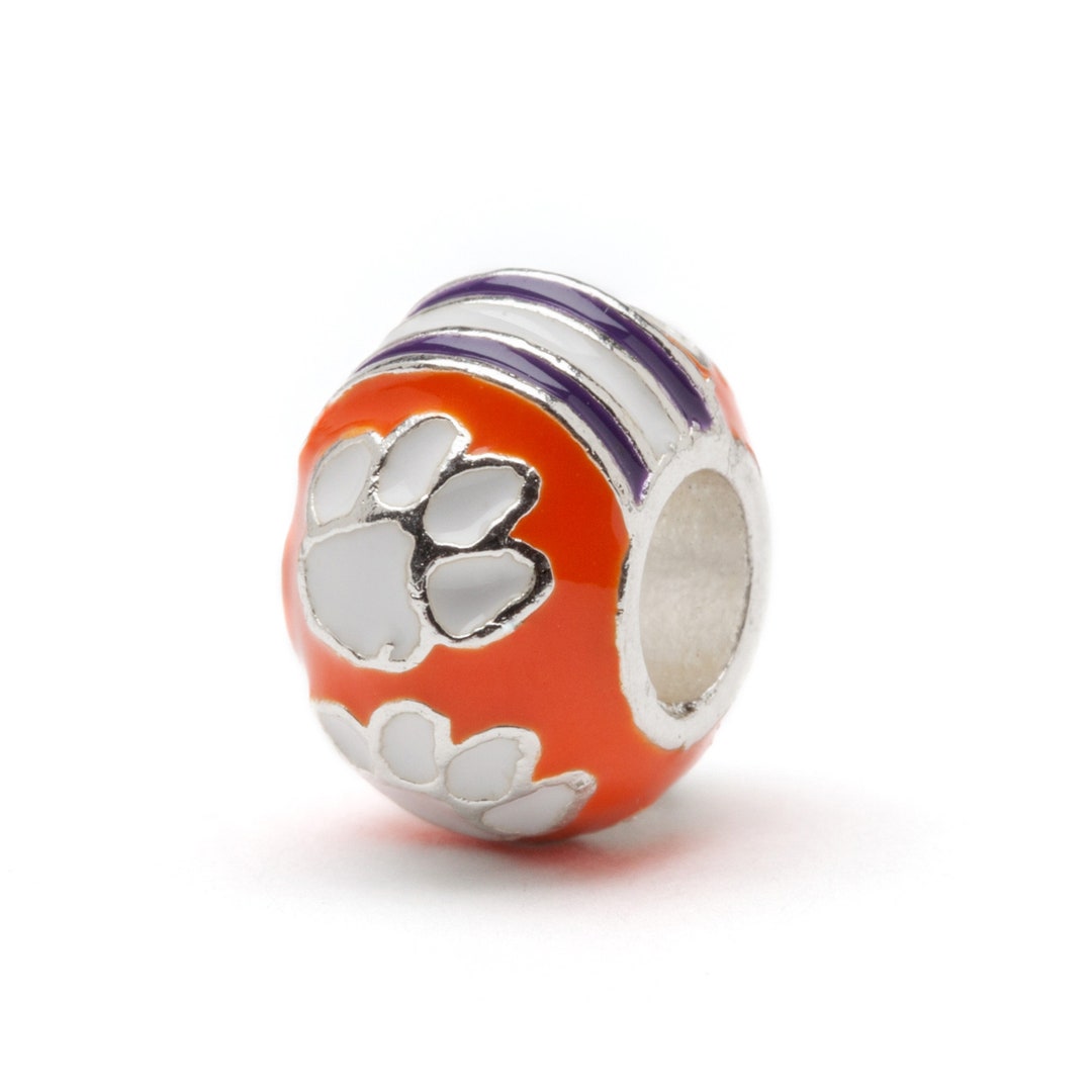 Stone Armory Officially Licensed Clemson Bead Charm – Orange & White ...