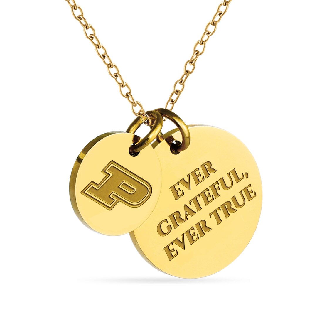 Stone Armory Necklace for Purdue Boilermakers - 18K Gold-plated ...